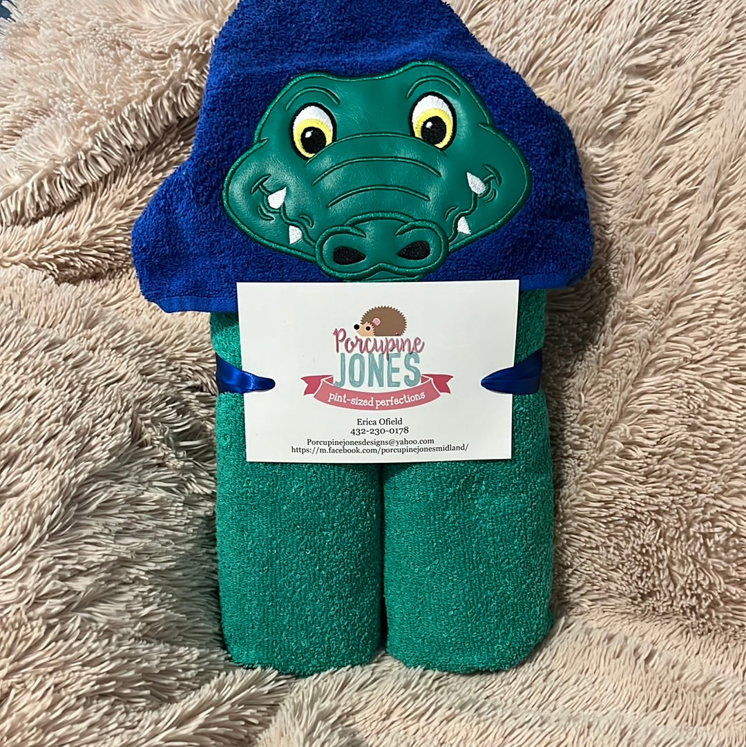 Alligator Hooded Towel – Porcupine Jones